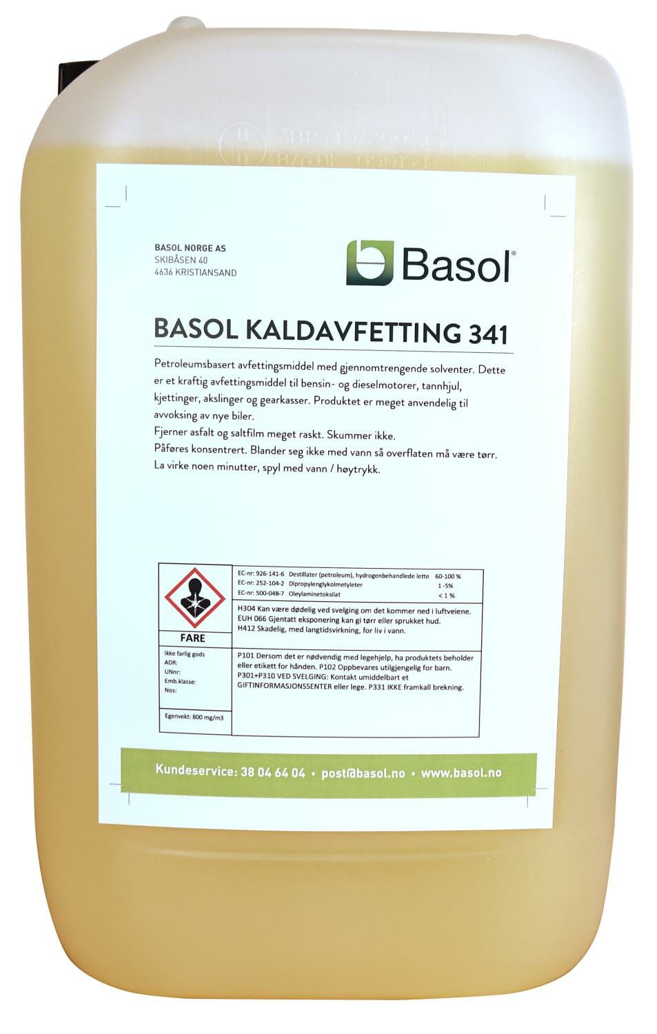 Kaldavfetter - Petroliumsbasert avfetting og avvoksing - Basol